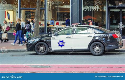 San Francisco Police Department Car Editorial Photo Image Of People