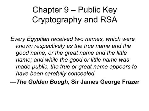 public key cryptography and rsa algorithm ppt