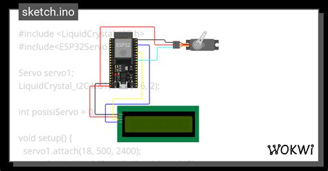 Servo With Led Wokwi ESP STM Arduino Simulator