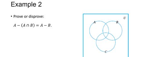 solved prove or disprove a− a∩b a−b