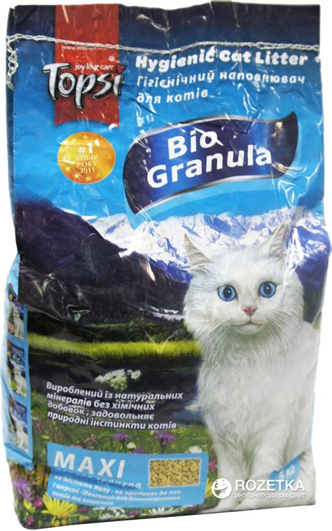 Наполнитель для кошачьего туалета Topsi Maxi гигиенический Бентонитовый ...