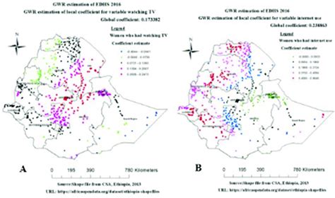 Geographically Varying Values Of Coefficients Per Cluster For Predictor