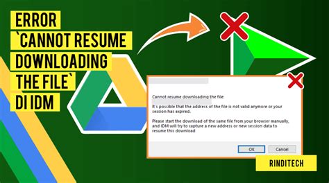 Cara Fix Error Cannot Resume Downloading The File Di Idm Rindi Tech