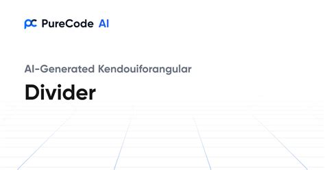 build great kendouiforangular divider components faster using ai tools