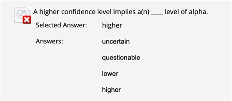 solved a higher confidence level implies a n level of