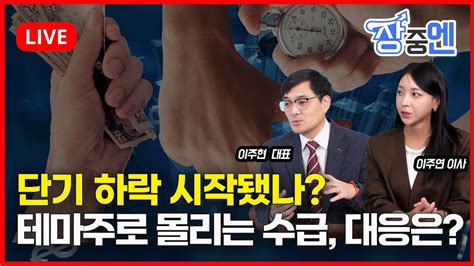 5월19일 장중엔 단기 하락 시작됐나 개별 테마주로 몰리는 수급 현시점 대응 전략은 이주연 이사 이주현 대표 Youtube