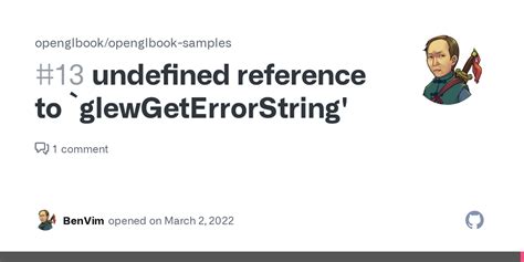 Undefined Reference To `glewgeterrorstring · Issue 13 · Openglbookopenglbook Samples · Github