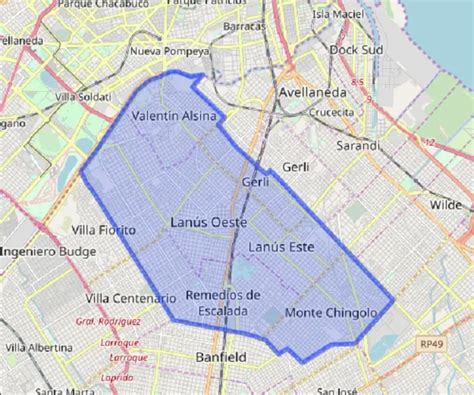 Mapa Lanús Este Encuentra Todo Lo Que Necesitas Coop La Lonja