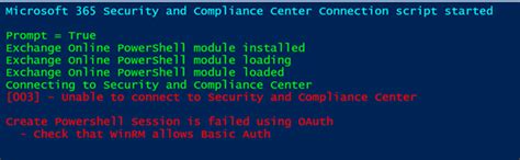Powershell Connection To M365 Compliance Center No Longer Users Winrm Ciaops