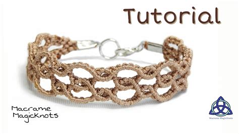 easy wavy macrame bracelet tutorial macrame magic knots youtube