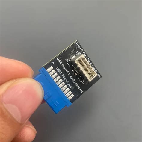 Us 1114 Usb 30 19pin To Type E Adapter Card Type C Front Panel Key