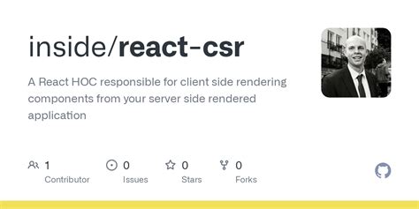 GitHub Inside React Csr A React HOC Responsible For Client Side Rendering Components From
