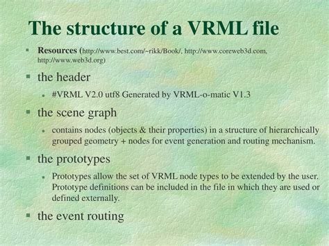 Ppt An Overview Of Vrml Powerpoint Presentation Free Download Id5732906