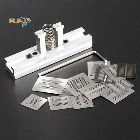 Plpj 1214 ชิ้น Bga Reballing Stencil Dedicate ชุดสําหรับ Ddr2 Ddr2 3