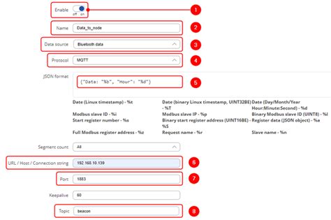 modbus and bluetooth data sending to node red teltonika networks wiki