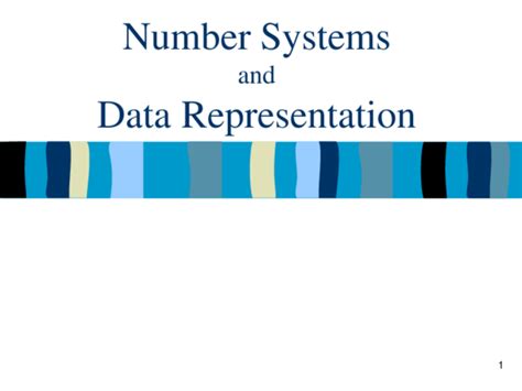 Pdf Number Sysytem And Data Representation