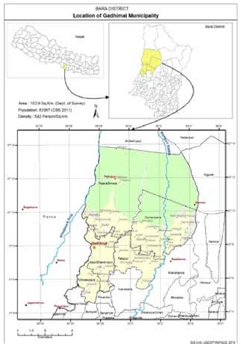 Location Map Of Jeetpur Simara Sub Metropolitan City New Map Is Not Download Scientific