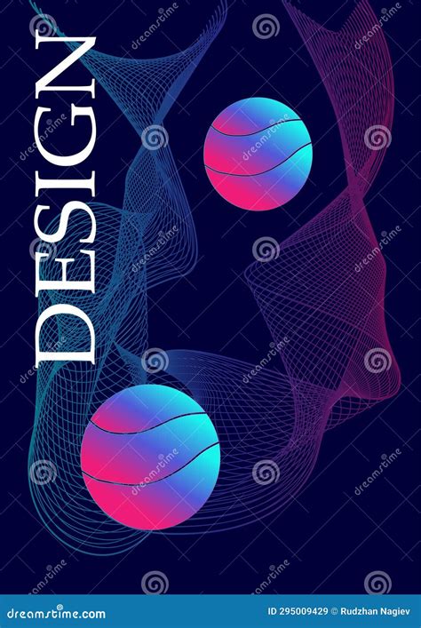Gradient Figure Vector Poster Design Stock Vector Illustration Of Form Presentation 295009429