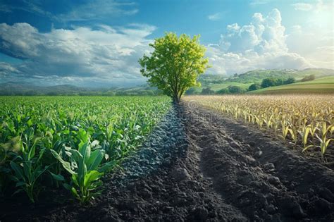 Impact Of Agriculture And Nature On Landscape Transformation Through