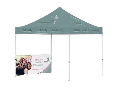 Ovation Sublimated Gazebo 3m X 3m 1 Half Wall Skin Unwrap