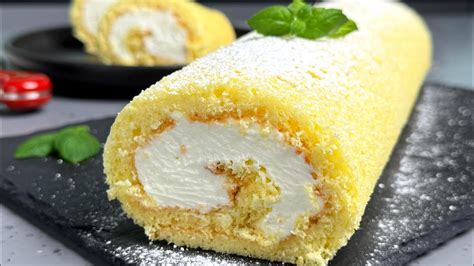 Пеку каждую неделю Самый простой РЕЦЕПТ бисквитного рулета Бисквитный РУЛЕТ с кремом ВКУСНО