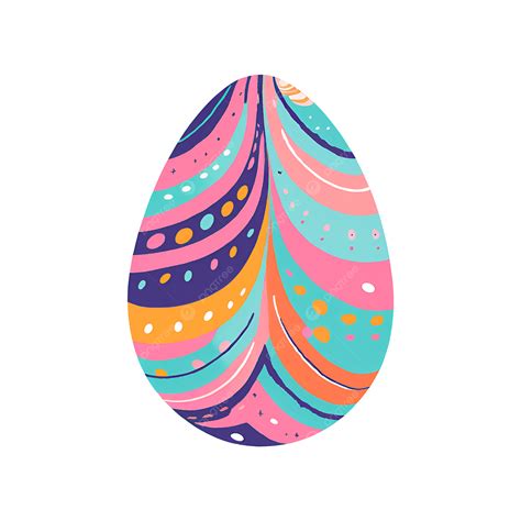 독특한 예술적 휴가 디자인에 완벽한 파스텔 색조의 손으로 그린 브러시 스트로크를 특징으로하는 매력적인 부활절 달걀 벡터 부활절 손으로 그린 붓놀림 Png 일러스트 및
