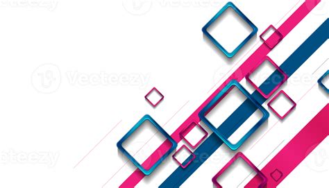 Abstract Squares Tech Background 54579224 Png