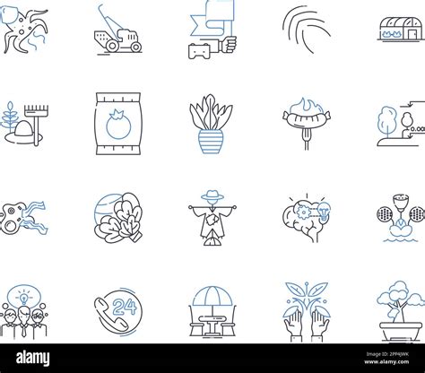Event Planning Line Icons Collection Strategy Creativity Budgeting Venue Logistics