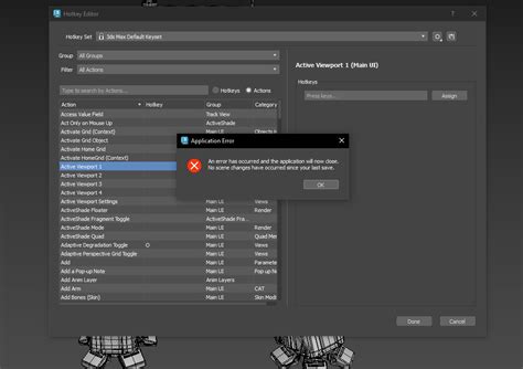 Solved Assigning New Hotkey Immediately Causes Max To Crash