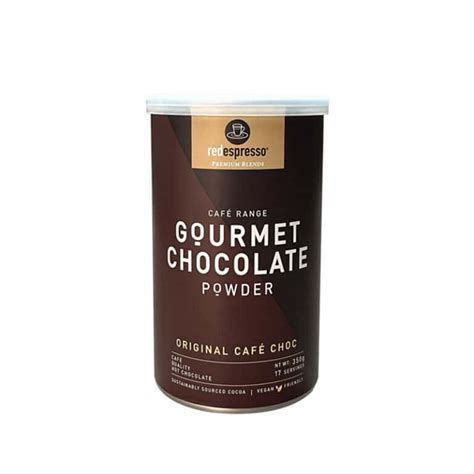 Original Café Choc Gourmet Hot Chocolate 350g Tin Red Espresso