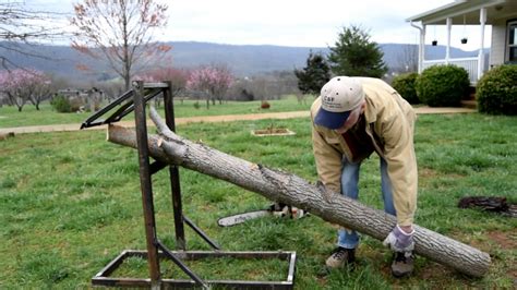 Homemade Firewood Cutting Stand At Kenneth Hightower Blog