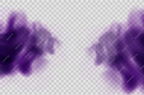 먼지 바이올렛 구름 흙담배 연기 스모그 흙과 모래 입자 프리미엄 벡터