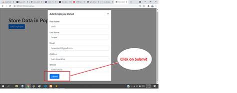 How To Store Data In Pop Modal In Laravel Dataops Redefined