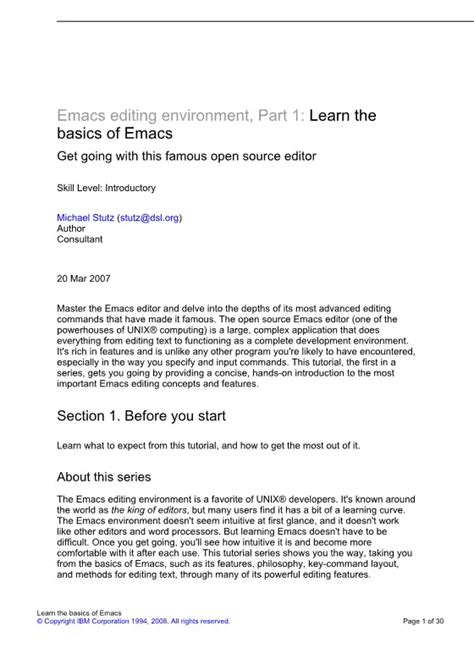 Emacs Editing Environment Part Learn The Basics Of Emacs Get Going With This Famous Open