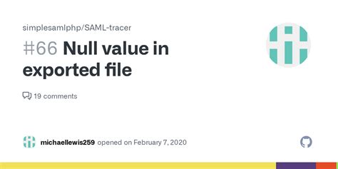 Null Value In Exported File Issue Simplesamlphp SAML Tracer GitHub