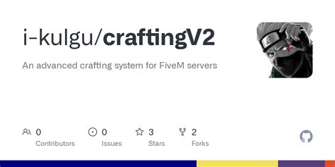 github i kulgu craftingv2 an advanced crafting system for fivem servers
