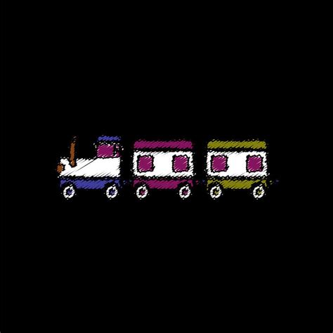 플랫 음영 스타일 아이콘 아기 기차 벡터 Eps Ai Uidownload