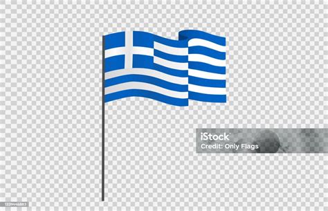 Png 또는 투명 한 배경에 고립 된 그리스의 국기를 흔들며 기호 그리스 배너 카드 광고 홍보 벡터 일러스트 최고 금메달 스포츠 우승자 국가 템플릿 911 테러 추모