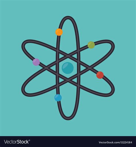 Atom Molecule Isolated Icon Royalty Free Vector Image