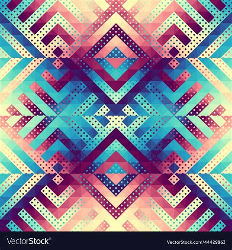 Seamless Pattern Background Of A Triangles Vector Image
