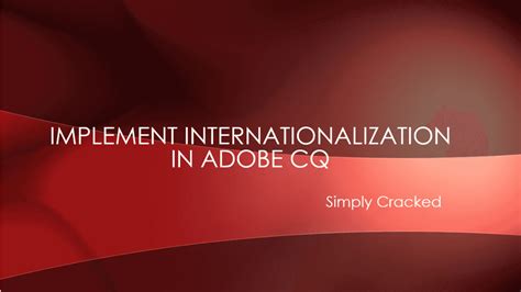implement internationalization in adobe cq aem cq5 tutorials