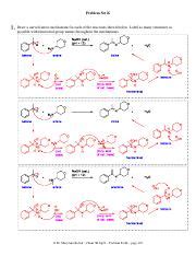 Key K L Pdf Problem Set K Draw A Curved Arrow Mechanism For Each Of The Reactions Shown Below