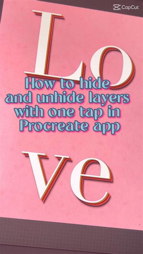 Procreate How To HIDE And UNHIDE Layers With Just ONE Tap