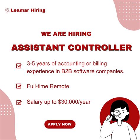 Leamar Hiring On Linkedin Remotejob Leamarhiring Assistantcontroller