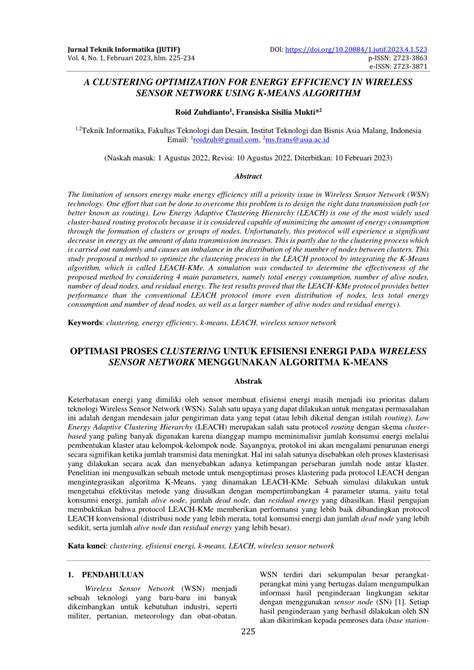 pdf a clustering optimization for energy efficiency in wireless