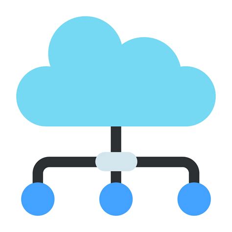 Cloud With Connected Nodes Flat Design Of Cloud Network 41017403