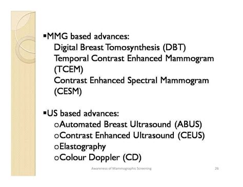Awareness Of Mammographic Screening Pdf Cancer Diseases And