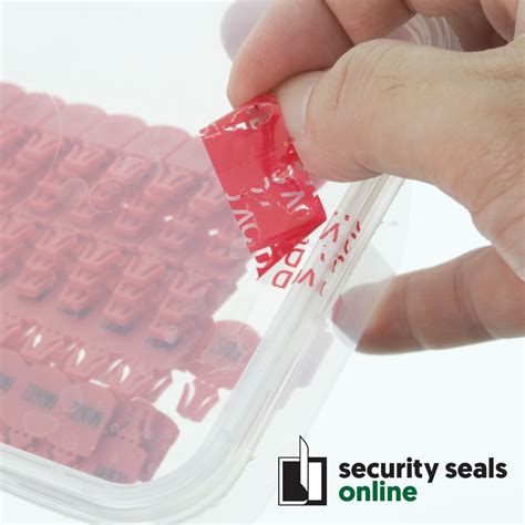 X Safe Telltale™ Tabs 55mm Mini Strip Tamper Evident Seals Security Seals Online By B Sealed