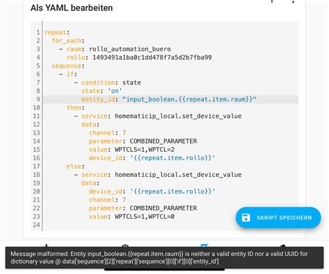 Script Repeat For Each Problem Configuration Home Assistant Community