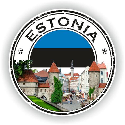 Estonia Seal Round Flag Digital File Download Svg Png Eps  Etsy